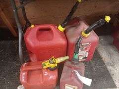 (4) Gas Cans - Hamilton-Maring Auction Group