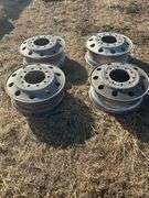 (4) 24.5 Aluminum Semi Rims - Hamilton-Maring Auction Group