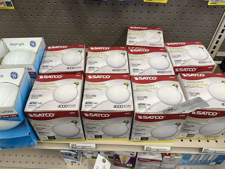 Assorted New/Unused Light Bulbs, Aisle 2 - Hamilton-Maring Auction Group