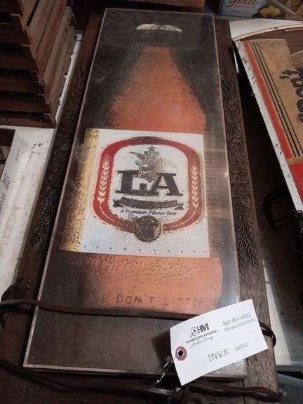 Anheuser Busch LA Lighted Beer Sign - condition un - Hamilton-Maring ...