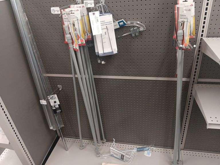Assorted New/Unused Clothesline Props, Shower Rods - Hamilton-Maring ...