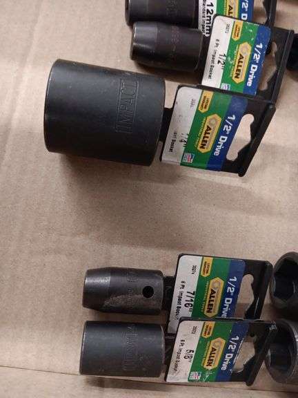 Assorted Impact Sockets, Located Aisle 1 - Hamilton-Maring Auction Group