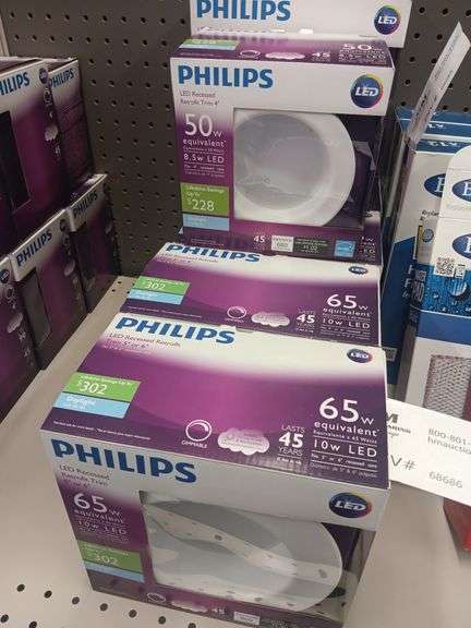 Assorted New/Unused Philips Recessed LED Lights, A - Hamilton-Maring ...