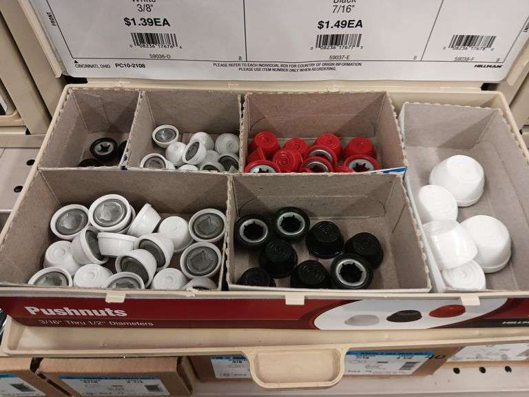 (2) Speed Nuts, Jack Nuts, Push Nuts, D Rings with - Hamilton-Maring ...