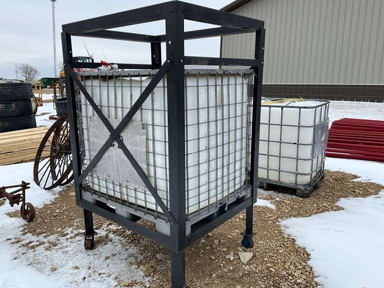 (2) 250 gallon IBC tanks w/frame; stackable tanks - Hamilton-Maring ...