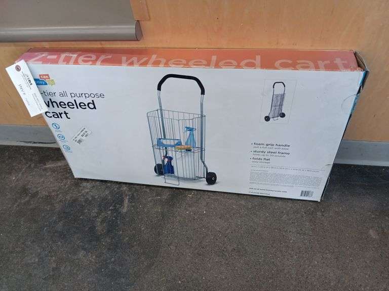 (2) Wheeled Wire Carts, (1) Appears to be New, Loc - Hamilton-Maring ...