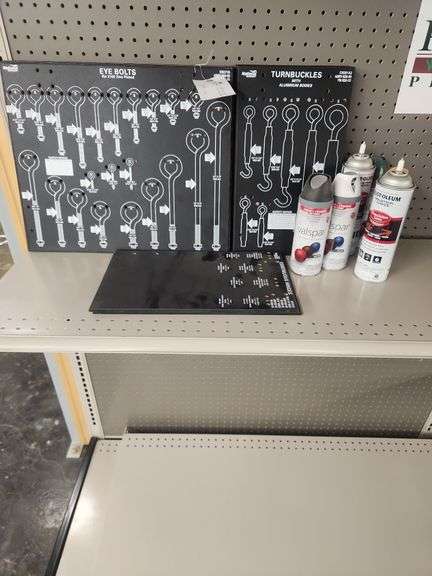 Turn Buckle,Eye Hook Displays,Spray Paint - Hamilton-Maring Auction Group