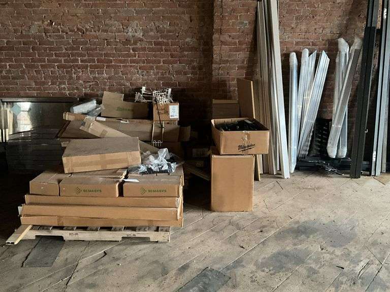(2) Pallets of Assorted Lozier Shelving Accessorie - Hamilton-Maring ...