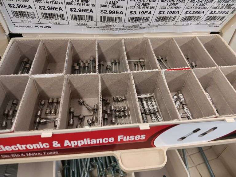 Wire Connectors, Fuses with Organizer in Metal Cab - Hamilton-Maring ...