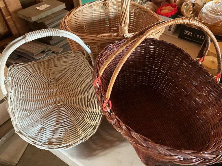 Woven Wicker Baskets - Hamilton-Maring Auction Group