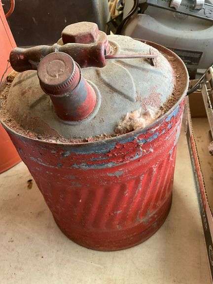 Vintage Galvanized Metal Fuel Can - Hamilton-Maring Auction Group