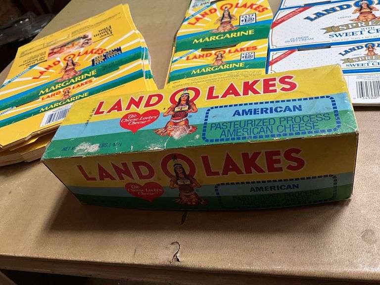 Land O'Lakes Cardboard Product Boxes, Unused, Land - Hamilton-Maring ...