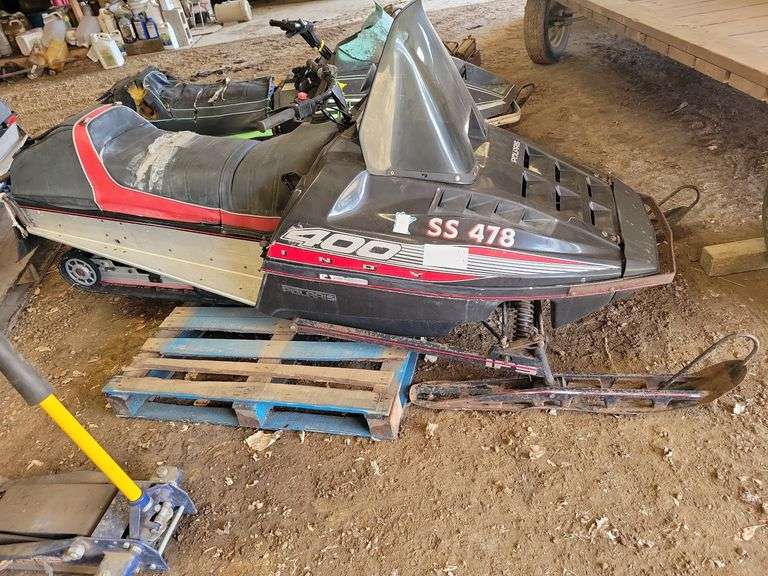 1985 Polaris Indy 400 Snowmobile- Non-running, - Hamilton-Maring ...