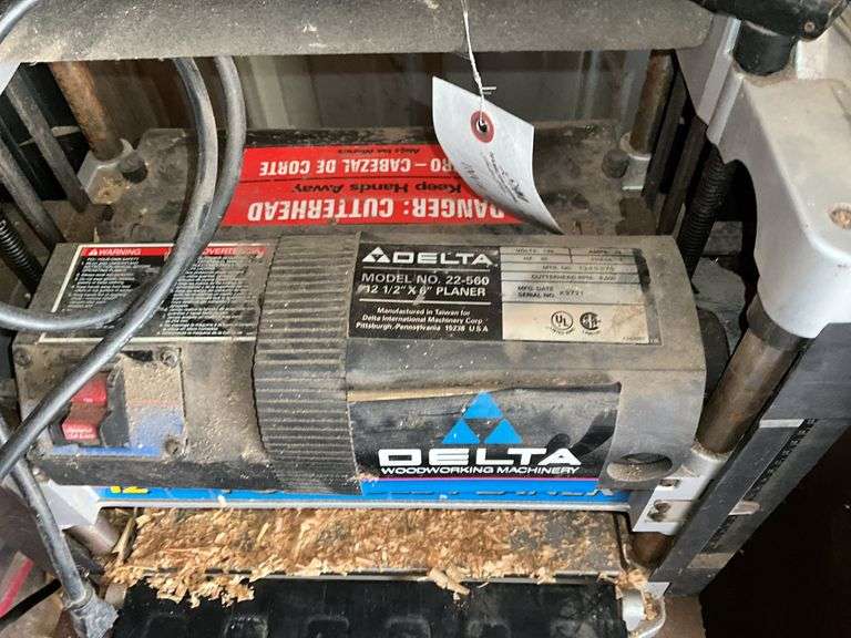 Delta Model No.22-560 Planer on Stand - Hamilton-Maring Auction Group