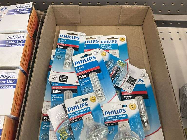 Assorted New/Unused Light Bulbs, Aisle 2 - Hamilton-Maring Auction Group