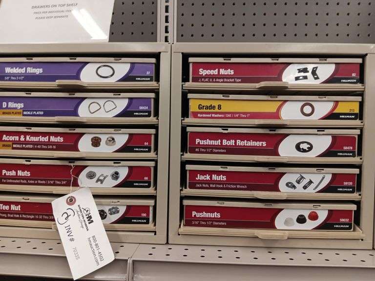 (2) Speed Nuts, Jack Nuts, Push Nuts, D Rings with - Hamilton-Maring ...