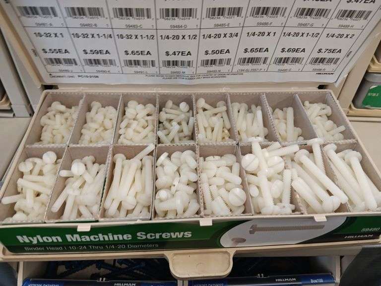 Nylon Spacers, Nylon Bolts, Screws with Organizer - Hamilton-Maring ...