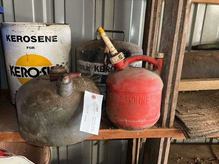 Assorted Vintage Fuel Cans - Hamilton-Maring Auction Group