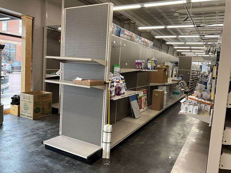 Lozier Steel Display Racking, Approx. 30' Includin - Hamilton-Maring ...
