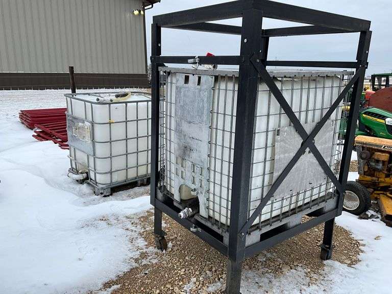 (2) 250 gallon IBC tanks w/frame; stackable tanks - Hamilton-Maring ...