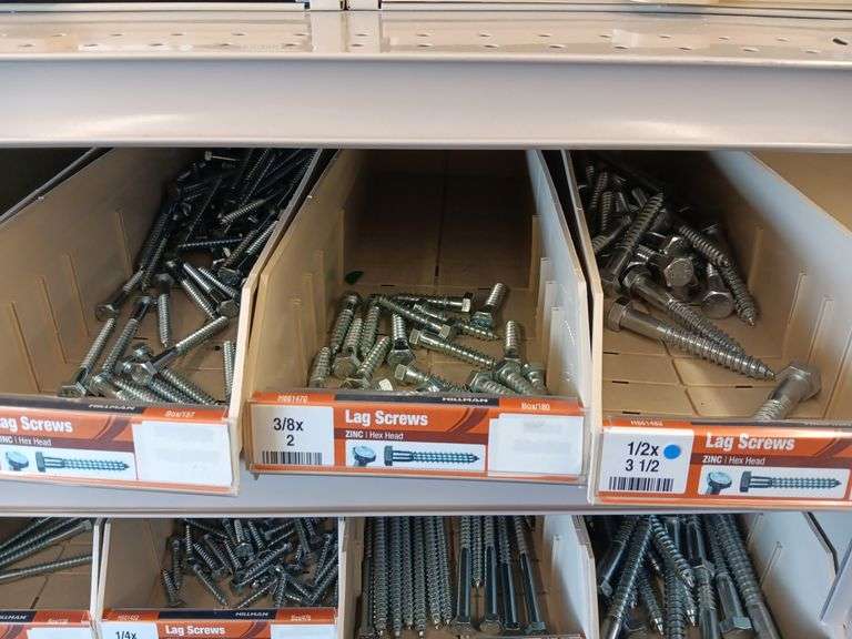 Lag Screws, Lag Shield with Plastic Organizers, Lo - Hamilton-Maring ...