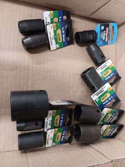 Assorted Impact Sockets, Located Aisle 1 - Hamilton-Maring Auction Group