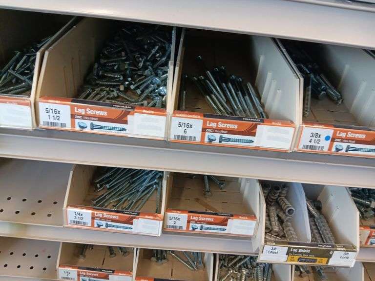 Lag Screws, Lag Shield with Plastic Organizers, Lo - Hamilton-Maring ...