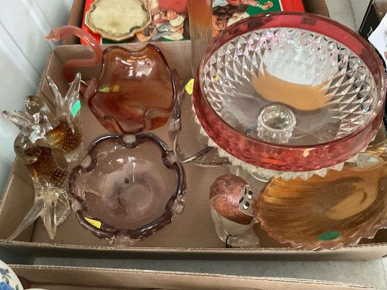 Red Colored Glass Items - Hamilton-Maring Auction Group