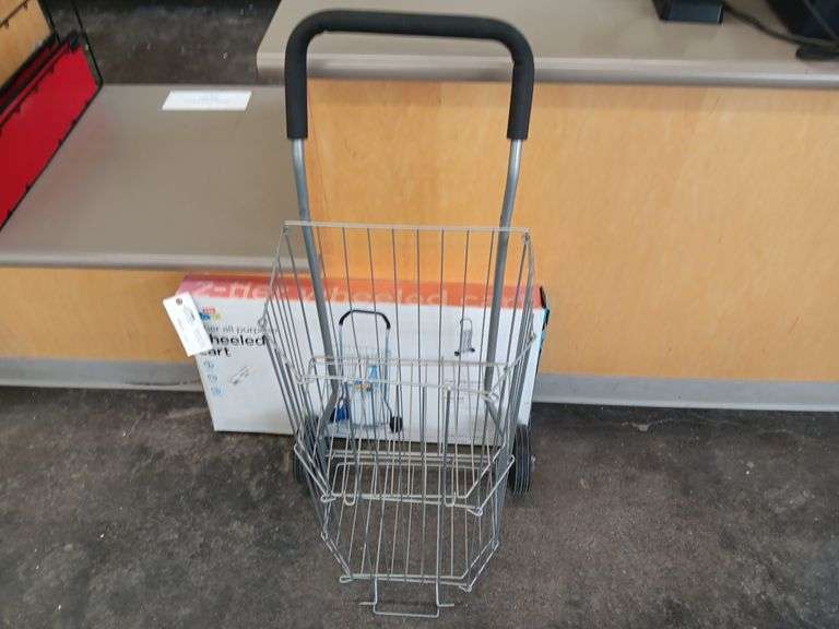 (2) Wheeled Wire Carts, (1) Appears to be New, Loc - Hamilton-Maring ...