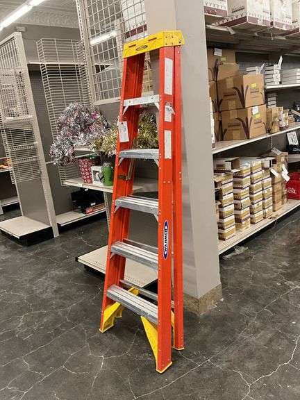 Werner 6' Fiberglass Ladder, Aisle 3 - Hamilton-Maring Auction Group