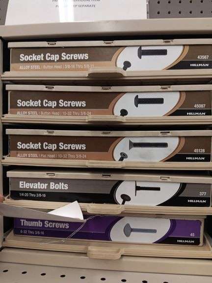 Socket Cap Screws, Thumb Screws with Organizer and - Hamilton-Maring ...