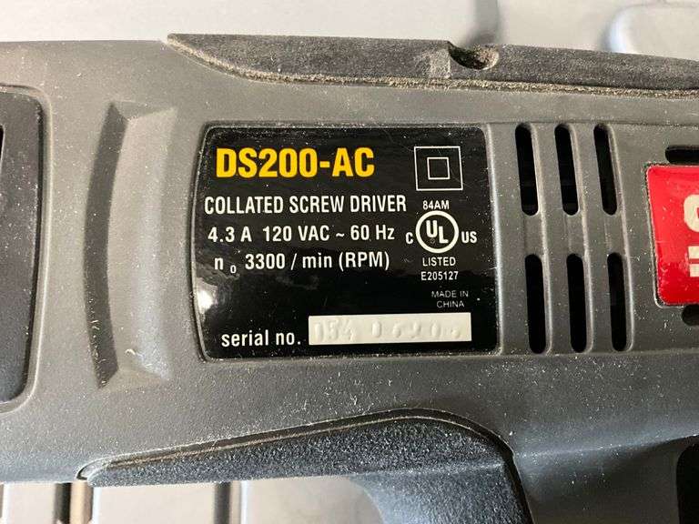 Senco DuraSpin collated screw driver model DS200-A - Hamilton-Maring ...