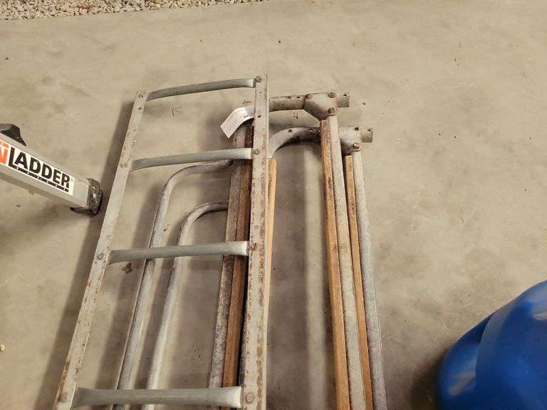 (2) Stantion Head Locks, Galvanized Ladder section - Hamilton-Maring ...