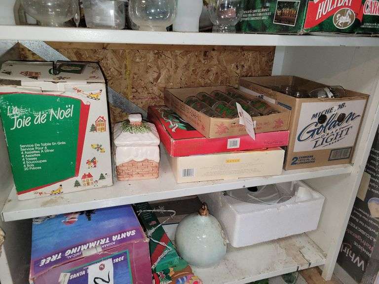 Contents of Shelf Bay, Assorted Christmas Decorati - Hamilton-Maring ...