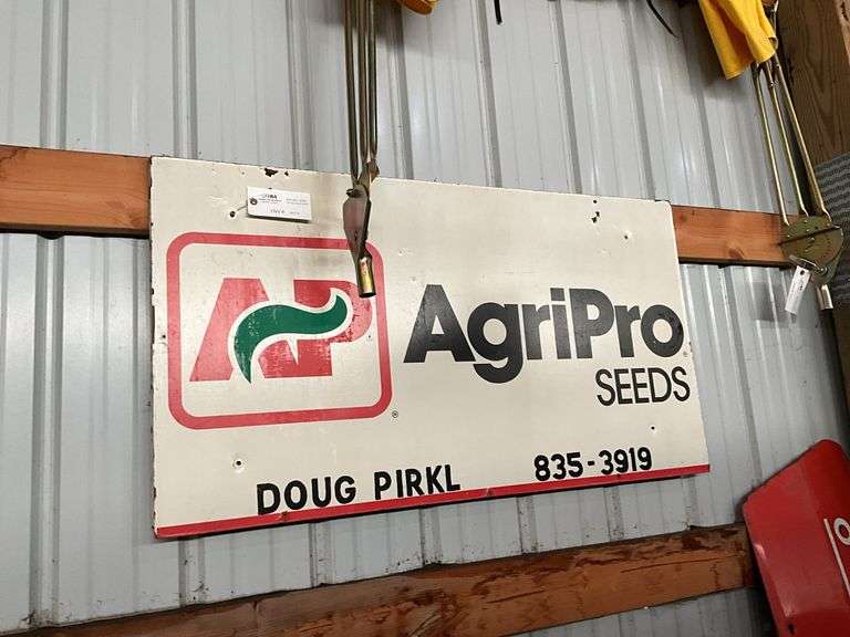 (2) AgriPro Seed Signs, 48" x 26.5" - Hamilton-Maring Auction Group
