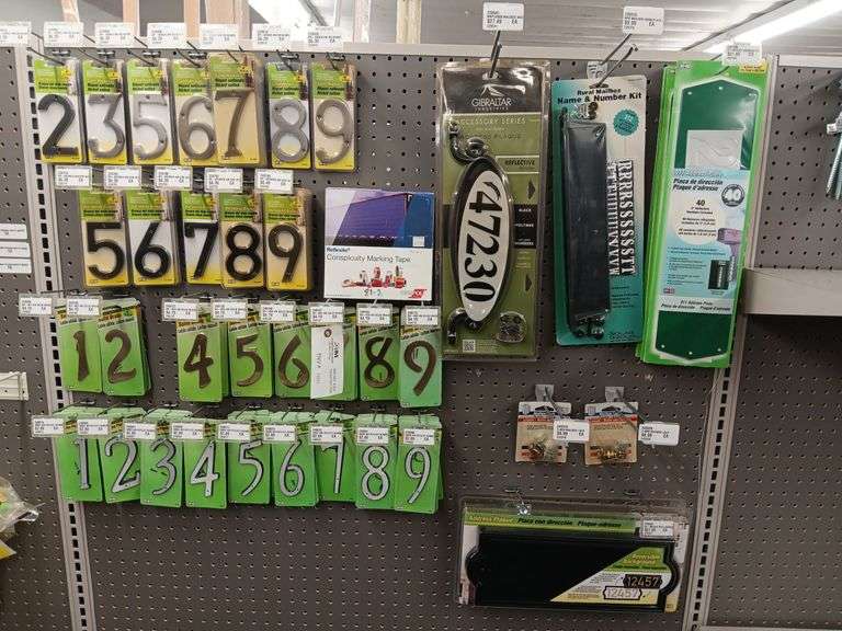 Reflective Numbers, Mailbox Number Kits, Located B - Hamilton-Maring ...