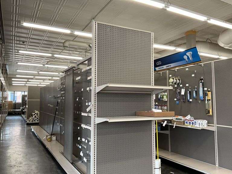 Lozier Steel Display Racking, Approx. 30' Includin - Hamilton-Maring ...