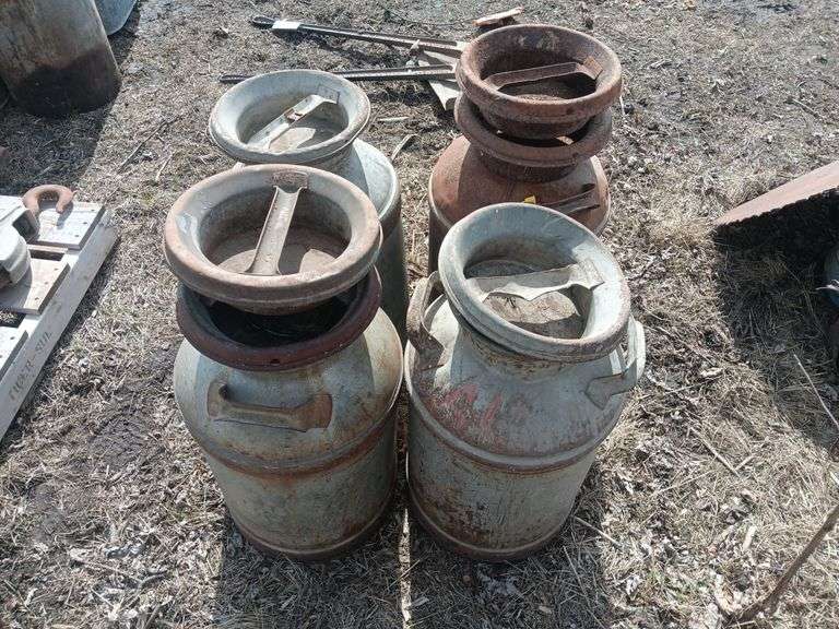 Primitive Milk Cans - Hamilton-Maring Auction Group