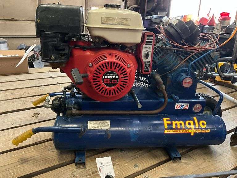 Fmglo Portable Air Compressor, Honda 8Hp Electric - Hamilton-Maring ...