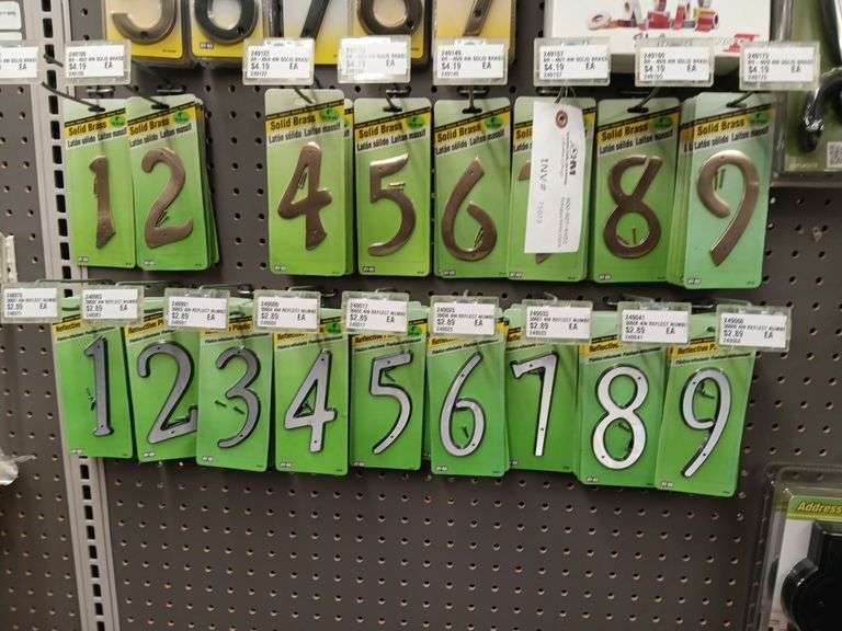 Reflective Numbers, Mailbox Number Kits, Located B - Hamilton-Maring ...