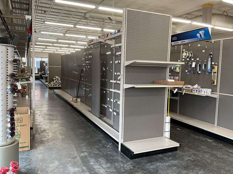 Lozier Steel Display Racking, Approx. 30' Includin - Hamilton-Maring ...