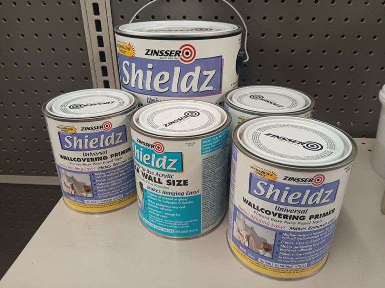 Assorted Shieldz New/Unused Wall Covering Primer, - Hamilton-Maring ...