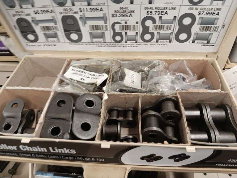 Roller Chain Links, Dowel Pins with Organizer and - Hamilton-Maring ...