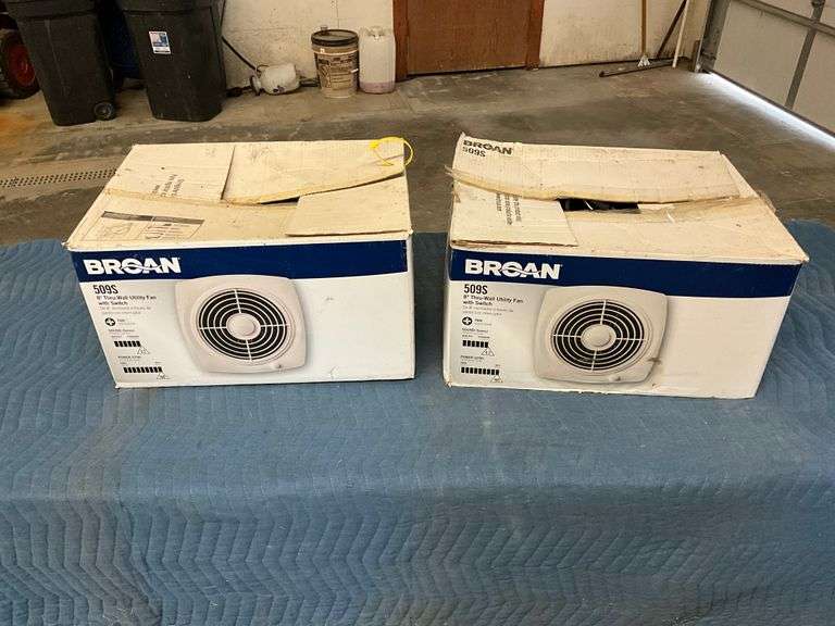 (2) bathroom exhaust fans, new in box - Hamilton-Maring Auction Group