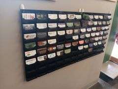 (2) Plastic Wall Hanging Card Holders Located Next - Hamilton-Maring ...