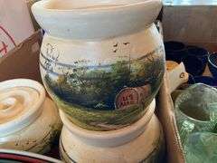 (4) Ruth Poage Signed Hand Painted Stoneware Jugs, - Hamilton-Maring ...
