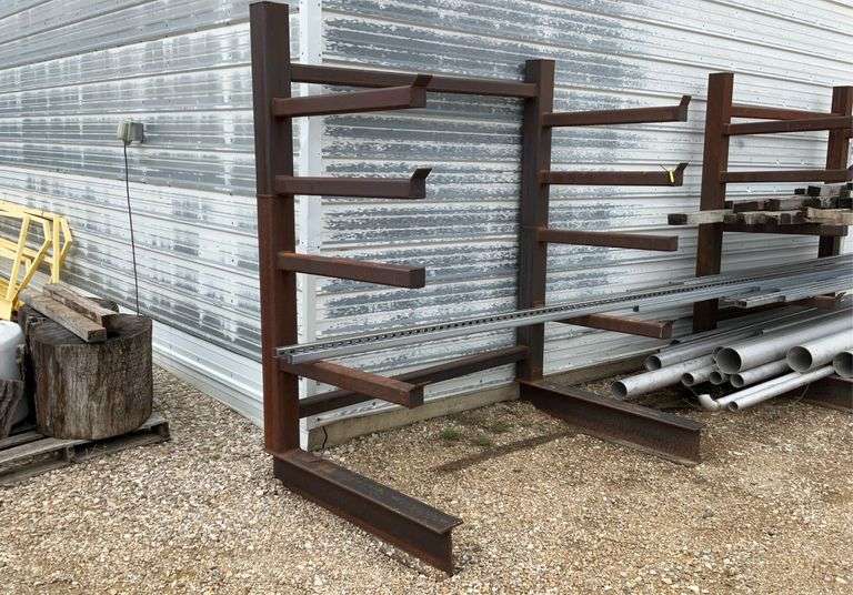 5 level steel rack. 7' tall 6.5' wide 4' deep - Hamilton-Maring Auction ...
