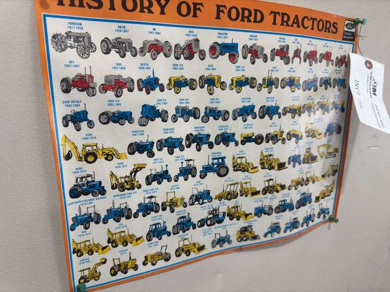"History of Ford Tractors" Paper Poster, 12" x16" - Hamilton-Maring ...