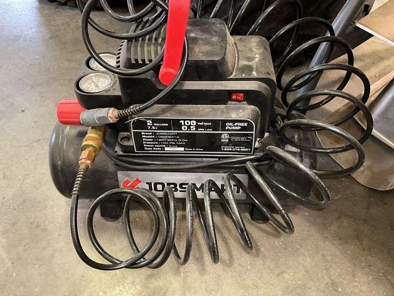 Job Smart 2 Gallon 100 PSI Portable Air Compressor - Hamilton-Maring ...