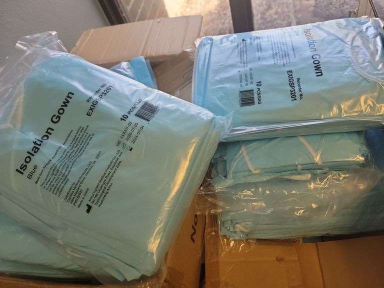 (2) Boxes Containing Isolation Gowns- Location PPE - Hamilton-Maring ...